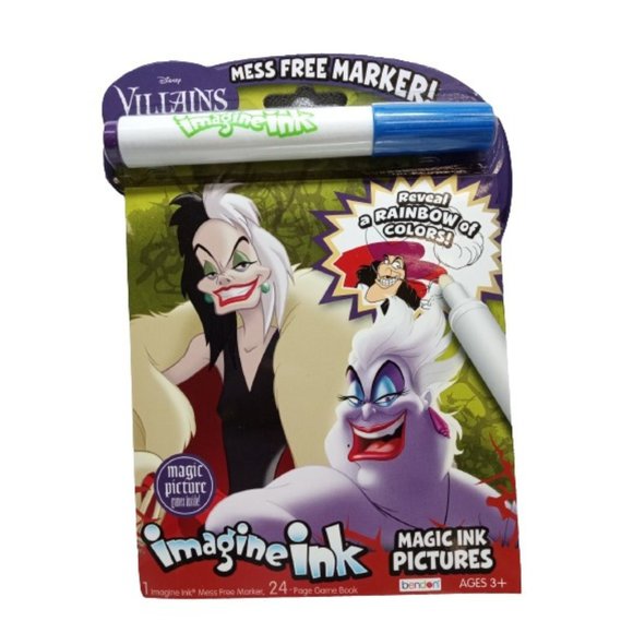 Office | Disney Villains Imagine Ink Magic Ink Marker Activity Coloring ...